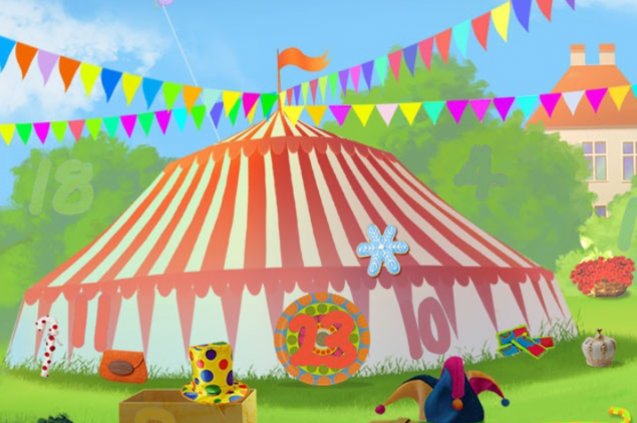 circus hidden numbers puzzles